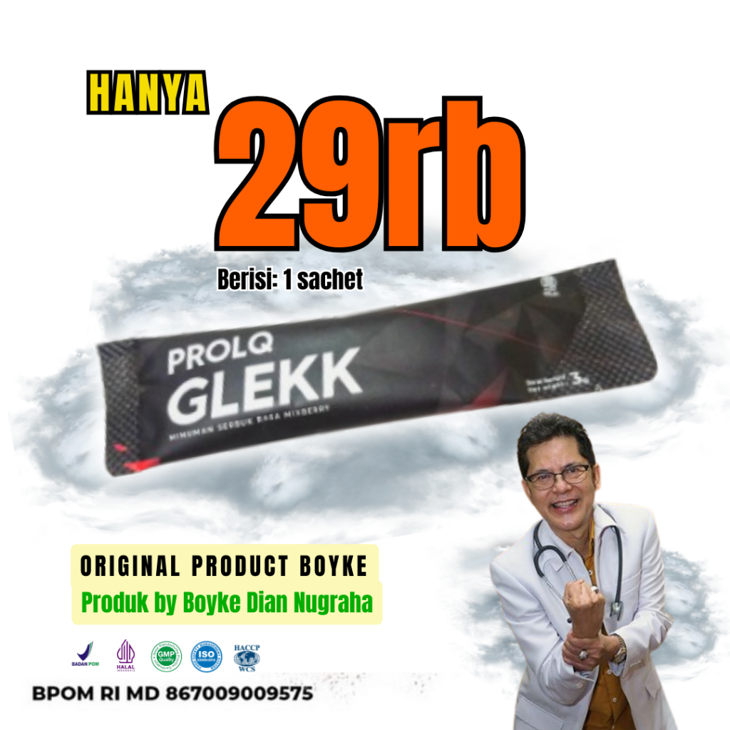Jual PROLQ GLEKK By Boyke KEMASAN isi 1 Sachet | Shopee Indonesia