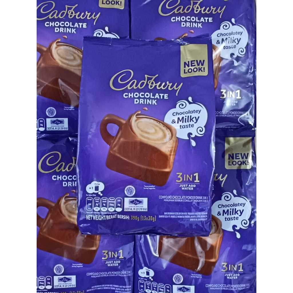 Jual Cadbury 3In1 Chocolate Drink Chocolatey & Milky Taste Thailand ...
