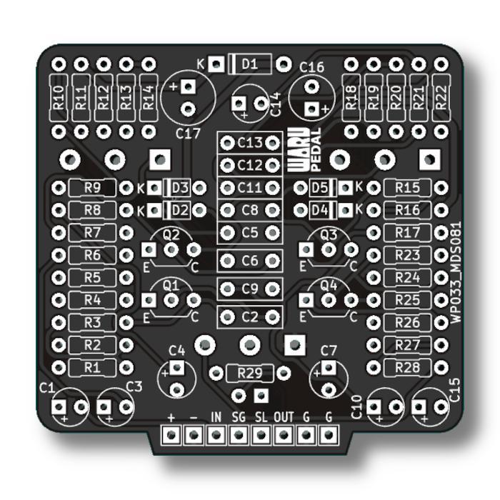 Jual PCB Efek Overdrive | WP033_MDS801 based on Maxon D&S OD-801 ...