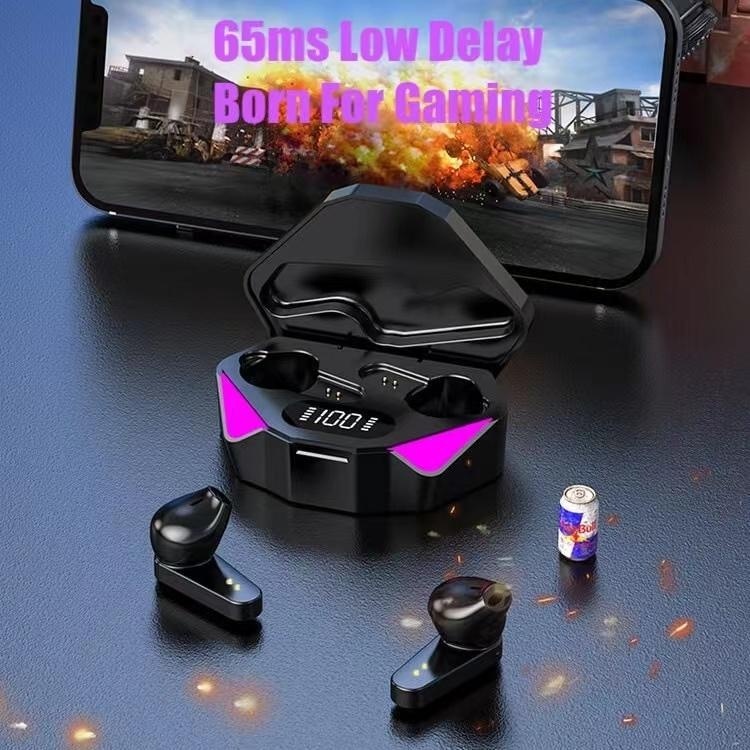 Jual TWS Gaming Earphone Bluetooth 5.1 LED Display – Bass Stereo ...