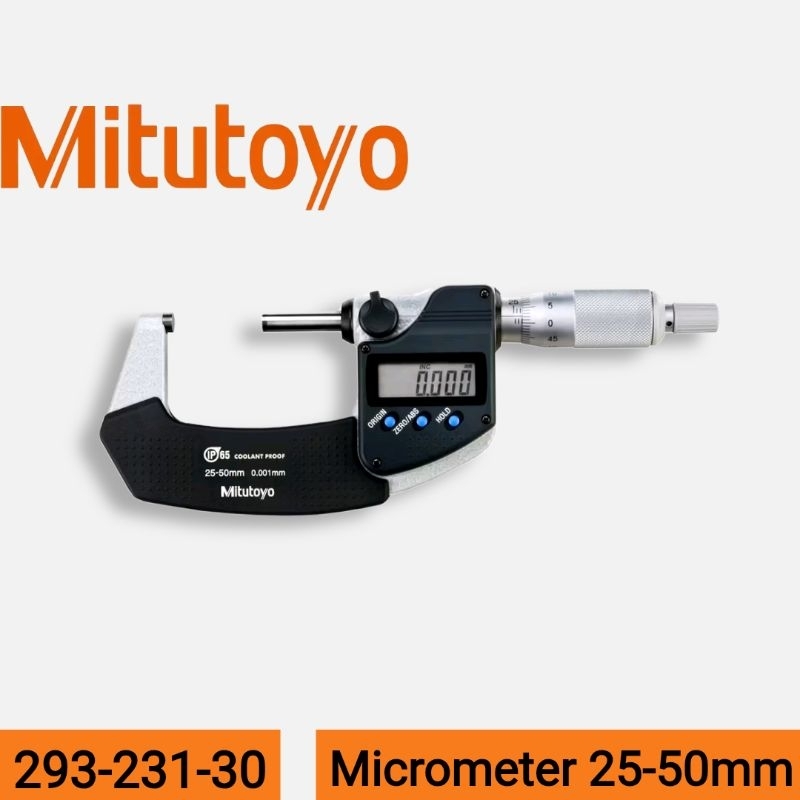 Jual digimatic digital micrometer 25-50mm original MITUTOYO 293-231-30 mikrometer 50 / 0.001mm ...