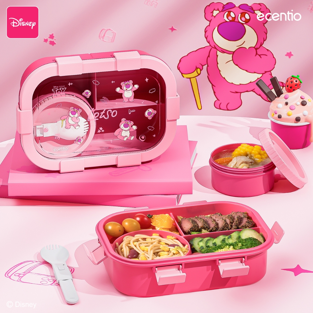 Jual 【𝑩𝑨𝑹𝑨𝑵𝑮 𝑹𝑬𝑨𝑫𝒀】【Toy Story】ecentio x Lotso Kotak Makan 4 Sekat ...