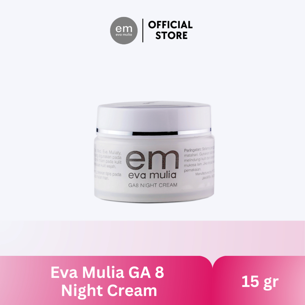Jual Eva Mulia GA8 Night Cream 15gr - Cream Malam Untuk Kulit Wajah ...