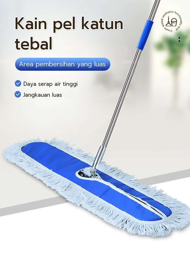 Jual Lobby Duster Set Sapu Mop Pel Lantai Acrilik 40/60/80cm utk ...