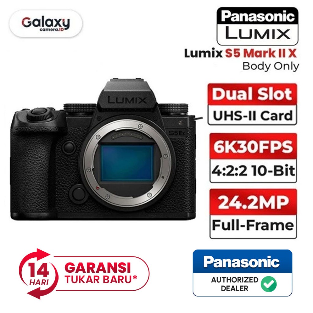 Jual Panasonic Lumix S5 Mark II X Kamera Mirrorless Body Only Mark 2 Resmi | Shopee Indonesia