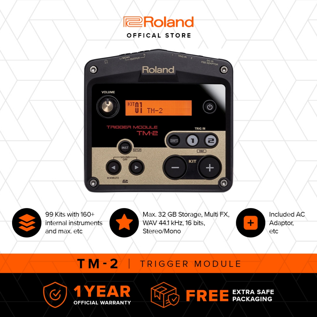 Jual Roland TM-2 Trigger Module Untuk V-Drum Acoustic | Shopee Indonesia