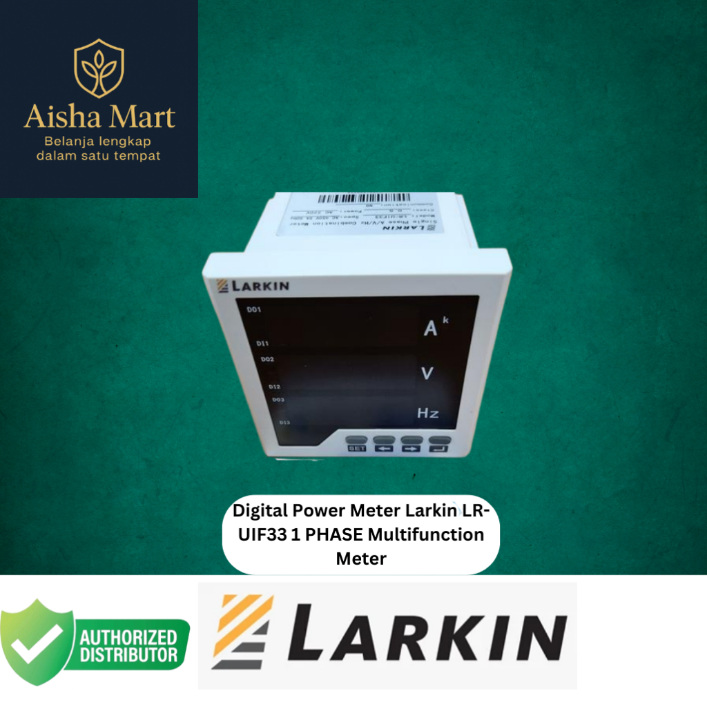 Jual Digital Power Meter Larkin LR-UIF33 – Multifunction Meter 1 Phase KWH Ampere Volt | Shopee ...