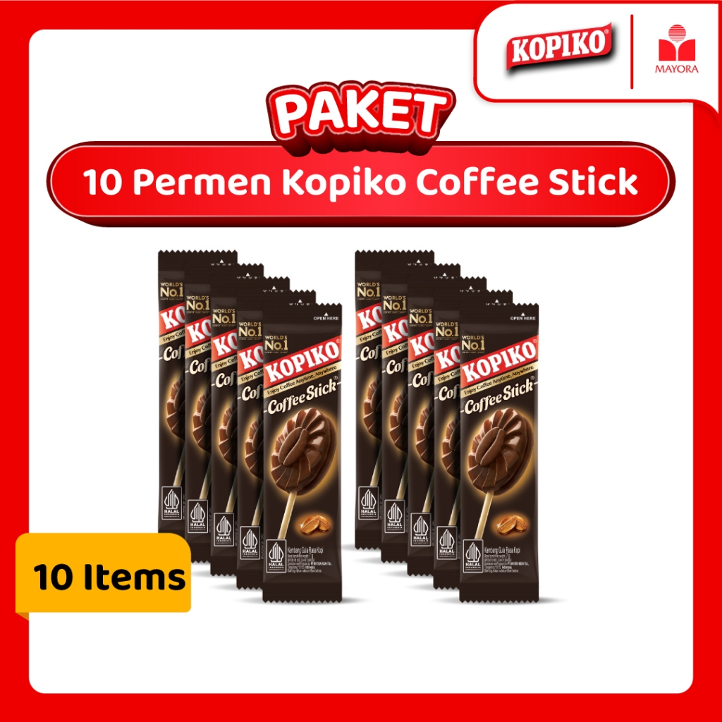 Jual Paket 10 Permen Kopiko Coffee Stick | Shopee Indonesia