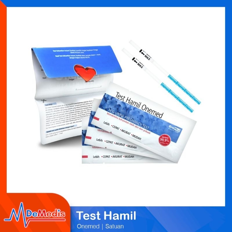 Jual Alat Tes Kehamilan ONEMED Tes Hamil | Tespek | HCG Strip Hamil ...