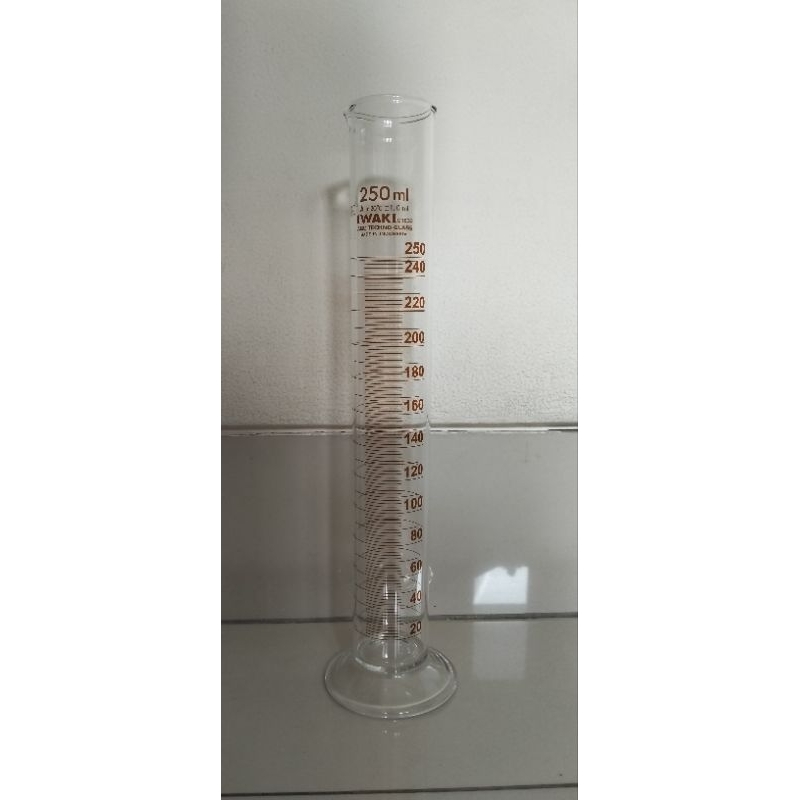 Jual Gelas ukur kaca iwaki asli / Measuring Cylinder Iwaki 250 ml ...