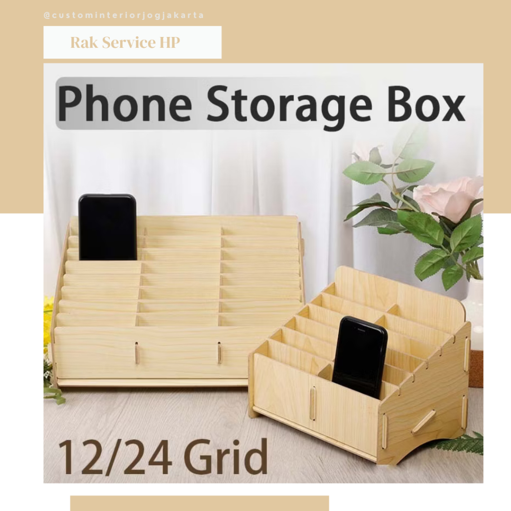Jual Rak Hp Service Isi 12/24 Slot Management Box Handphone Multifunsgi ...