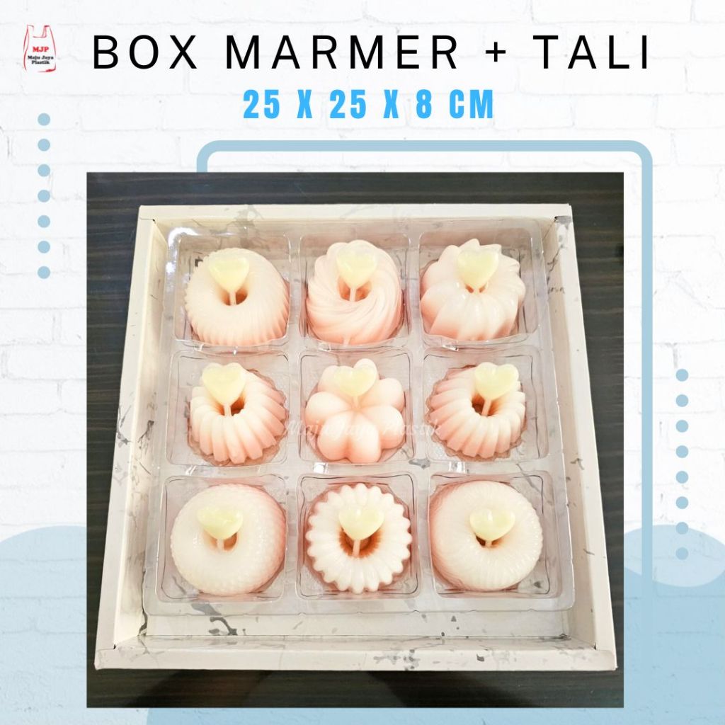 Jual TRAY MIKA PUDING mini DAN CAKE ISI 9 SLOT Mika Alas Tatakan Puding ...