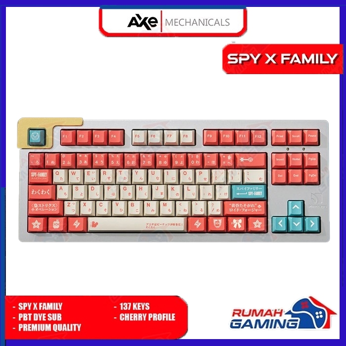 Jual AXE MECHANICALS - Cherry - Spy X Family B - PBT - Dye Sub - Keycap - Keycaps | Shopee Indonesia