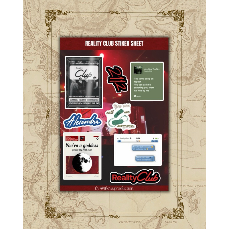Jual STIKER SHEET, STIKER SHEET REALITY CLUB, STIKER SHEET BERNADYA ...