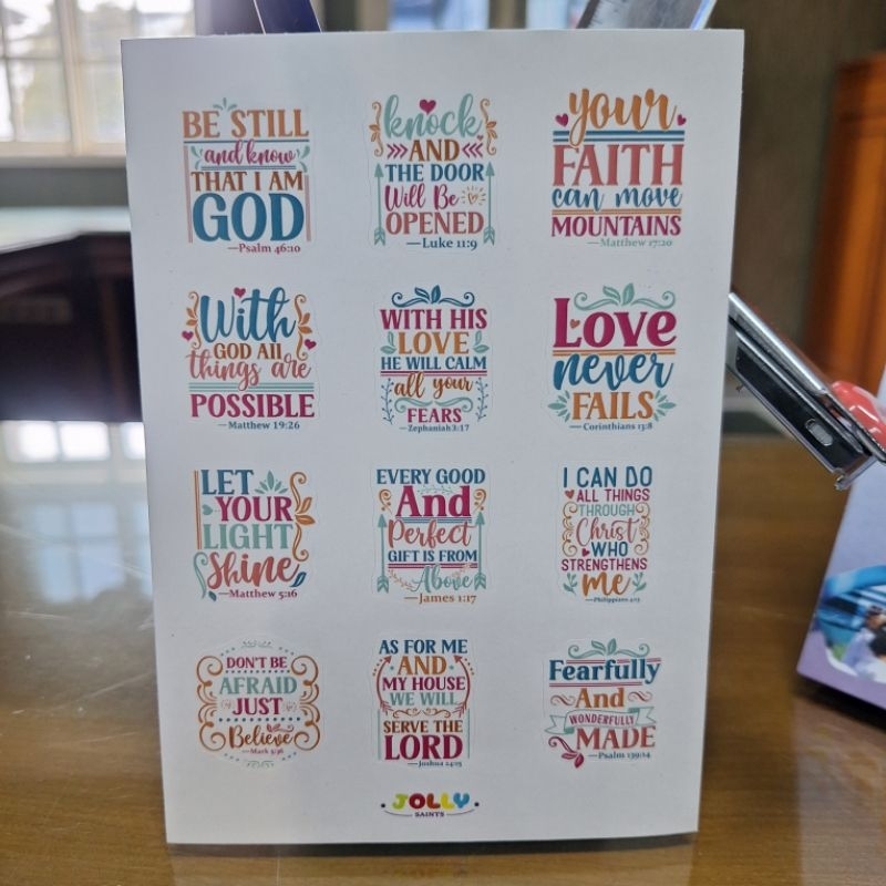 Jual Sticker ayat alkitab rohani kristen katolik | Shopee Indonesia
