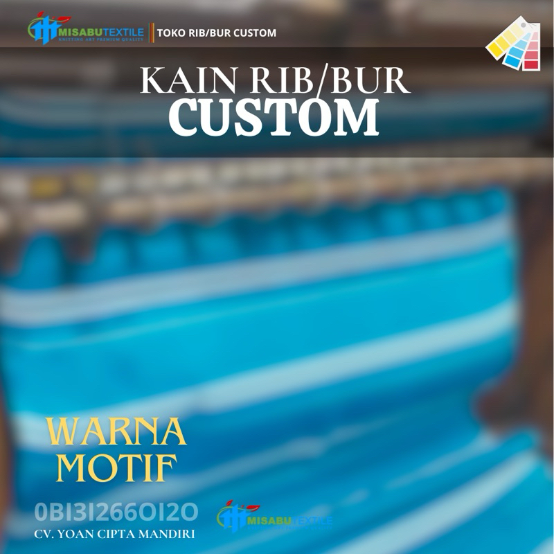 Jual Kain rib bur custom polyester premium isi 100 lembar | Shopee ...