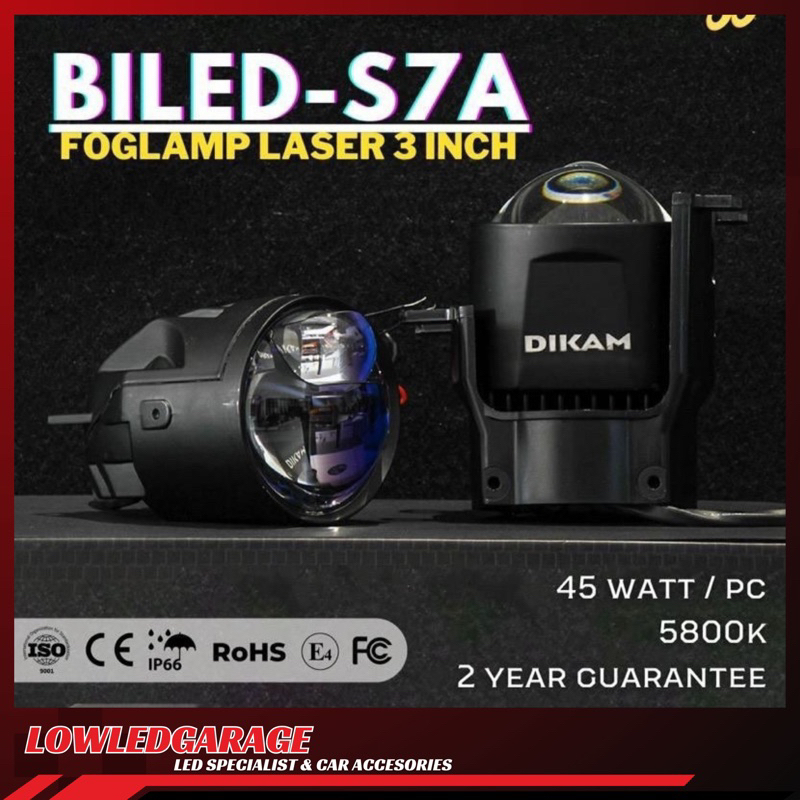 Jual FOGLAMP PROJECTOR DIKAM S7A LASER 3 INCH LAMPU KABUT | Shopee Indonesia
