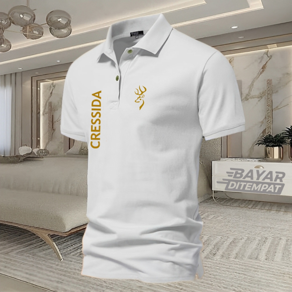 Jual COD T-shrit POLO kerah cressida-kirka-gold Kaos Kerah Dewasa Shirt / Kaos Wangki Pria Polo ...