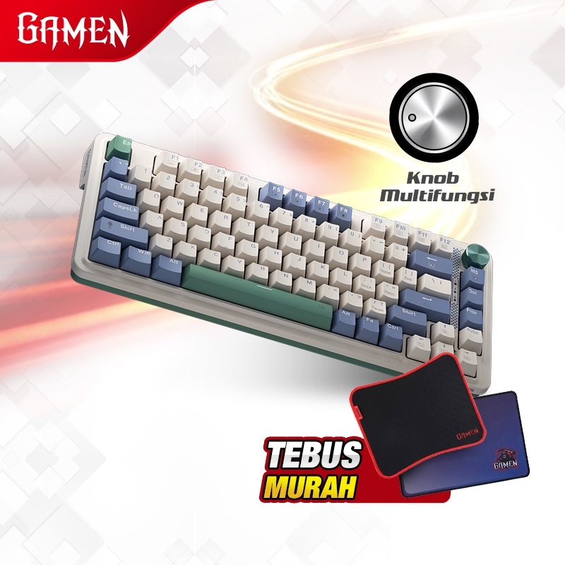 Jual GAMEN Keyboard Mechanical Gaming Struktur Gasket 81 Keys Titan Pro ...