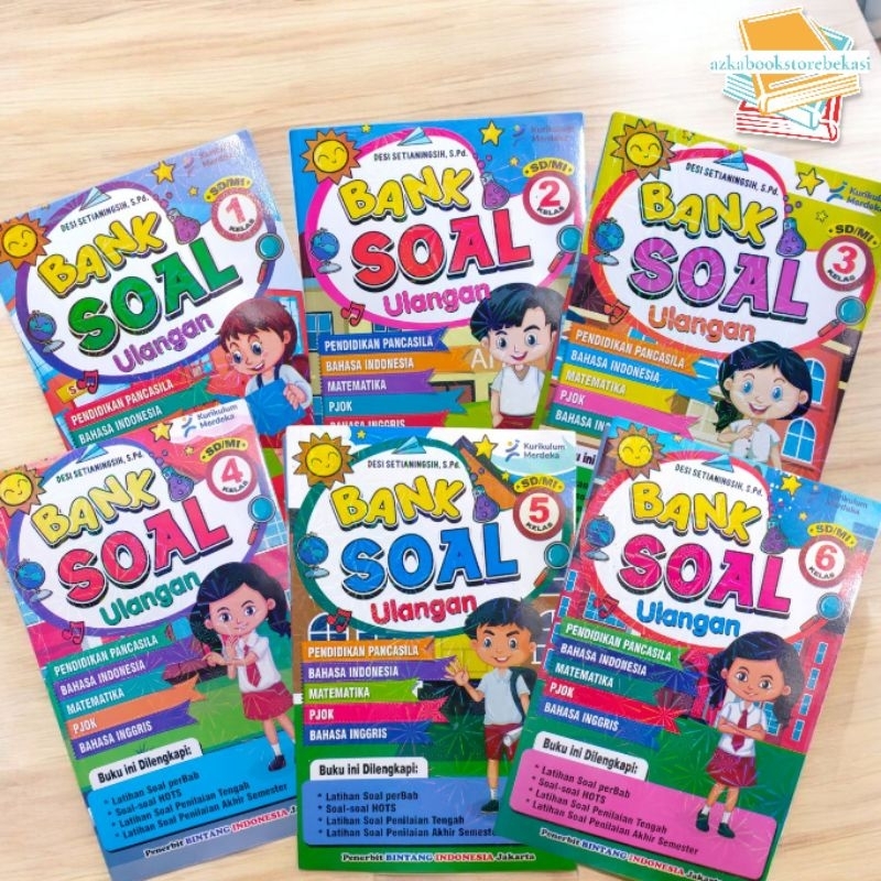 Jual Buku Bank Soal Kelas 1-6 SD Kurikulum Merdeka Semester 1-2 Disertai Kunci Jawaban (24×16cm ...