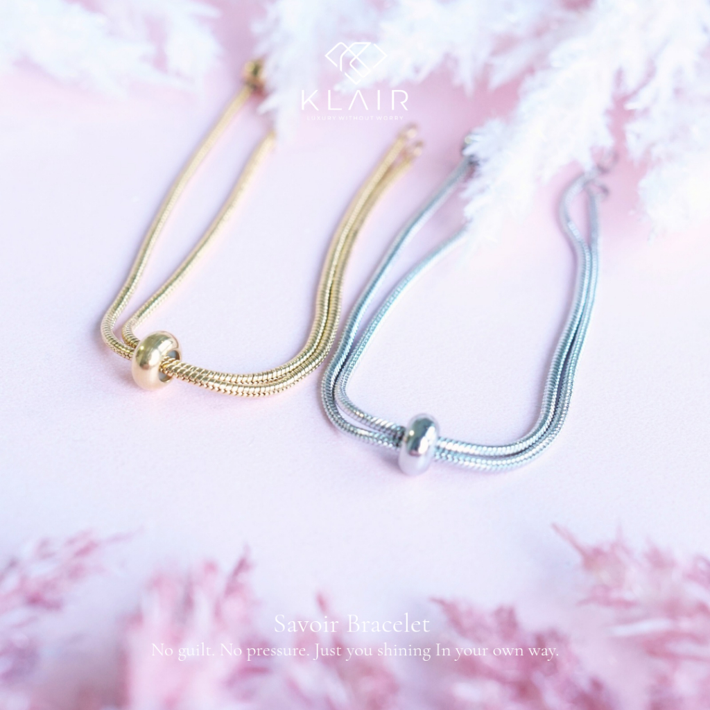 Jual Klair.id - Savoir Gelang Titanium Gold 18k Plating Bracelet ...