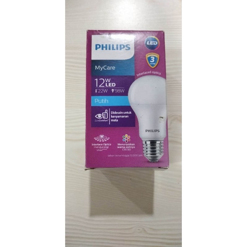 Jual lampu philip led bulb downlight 12 watt | Shopee Indonesia