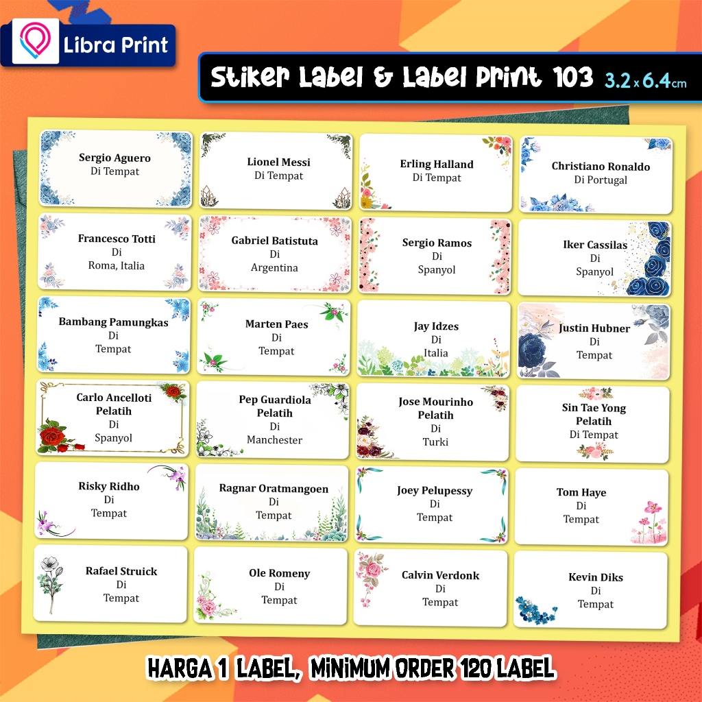 Jual CETAK STIKER LABEL 103 / PRINT LABEL NAMA UNDANGAN / LABEL BUKU ...