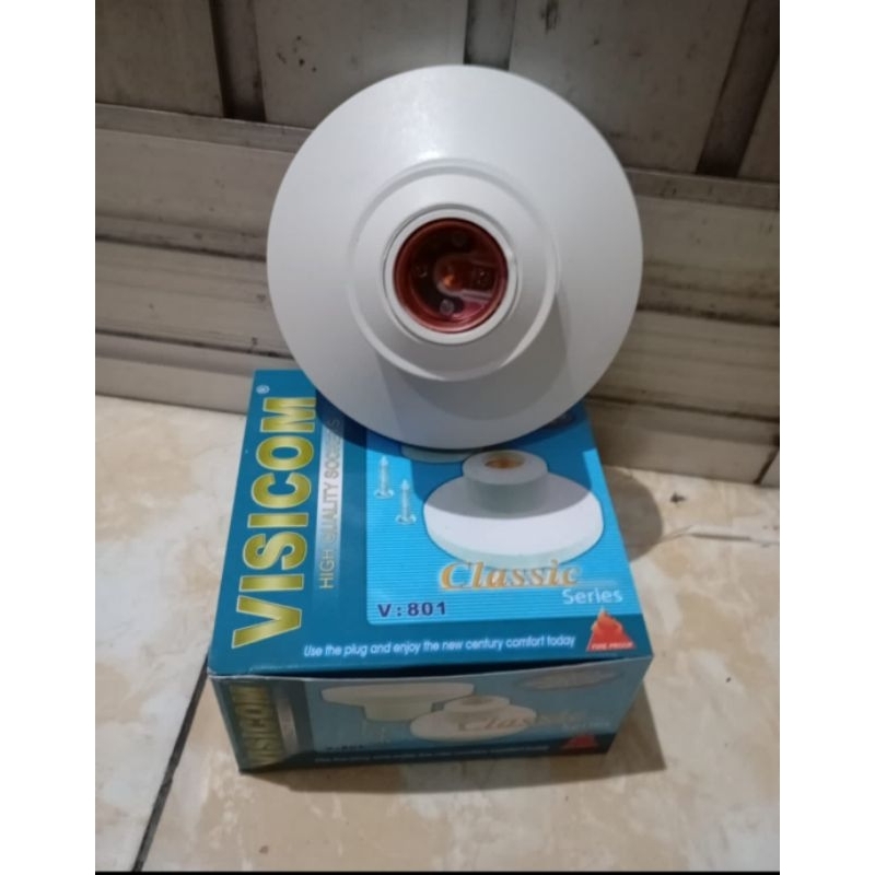 Jual Fitting Plafon Tempel Visicom Bulat | Shopee Indonesia