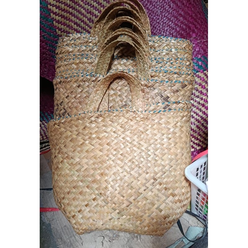 Jual Bakul Purun Anyaman keranjang belanja tradisional | Shopee Indonesia