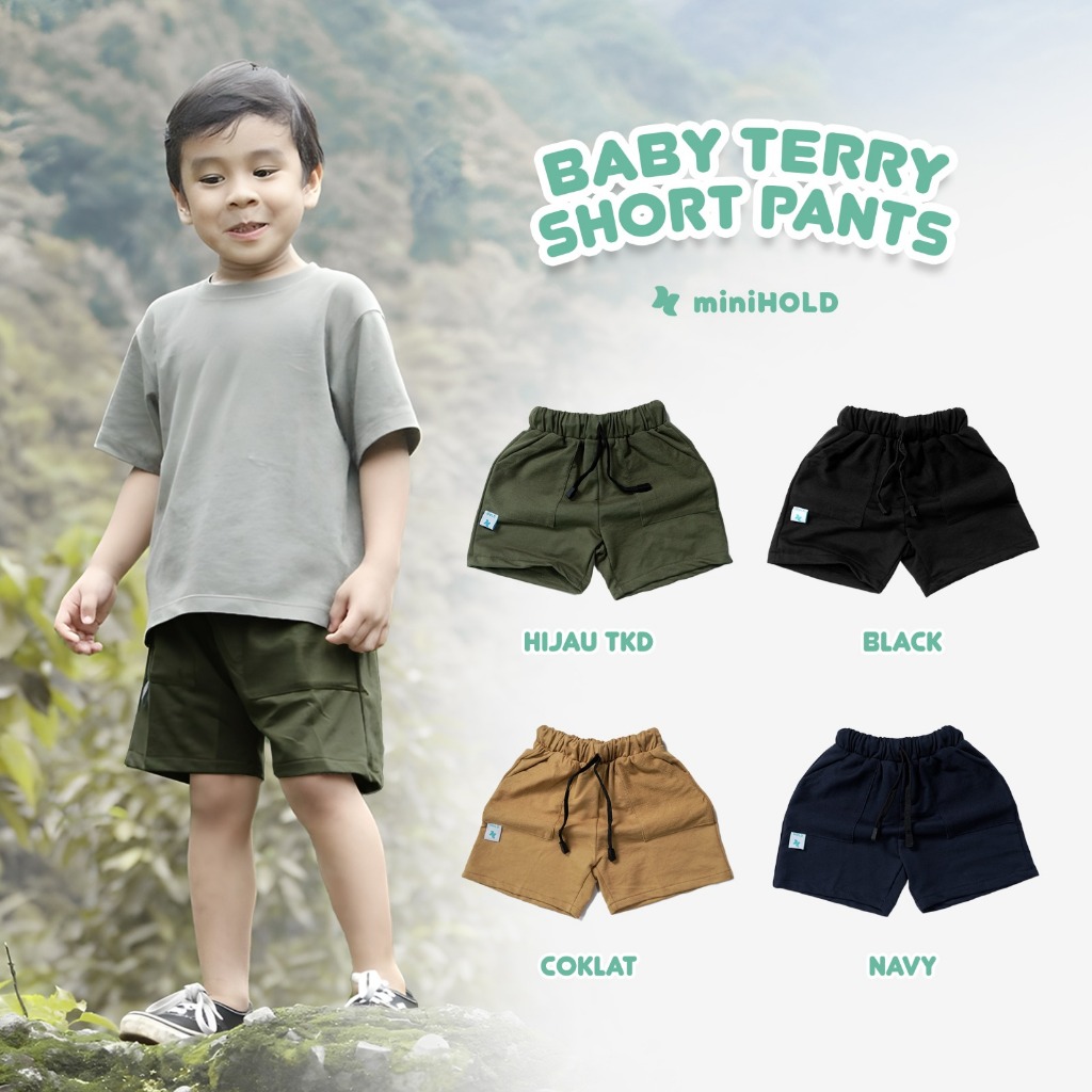 Jual MINIHOLD Baby Terry Short Pants Celana Pendek Anak Baby Terry Usia ...