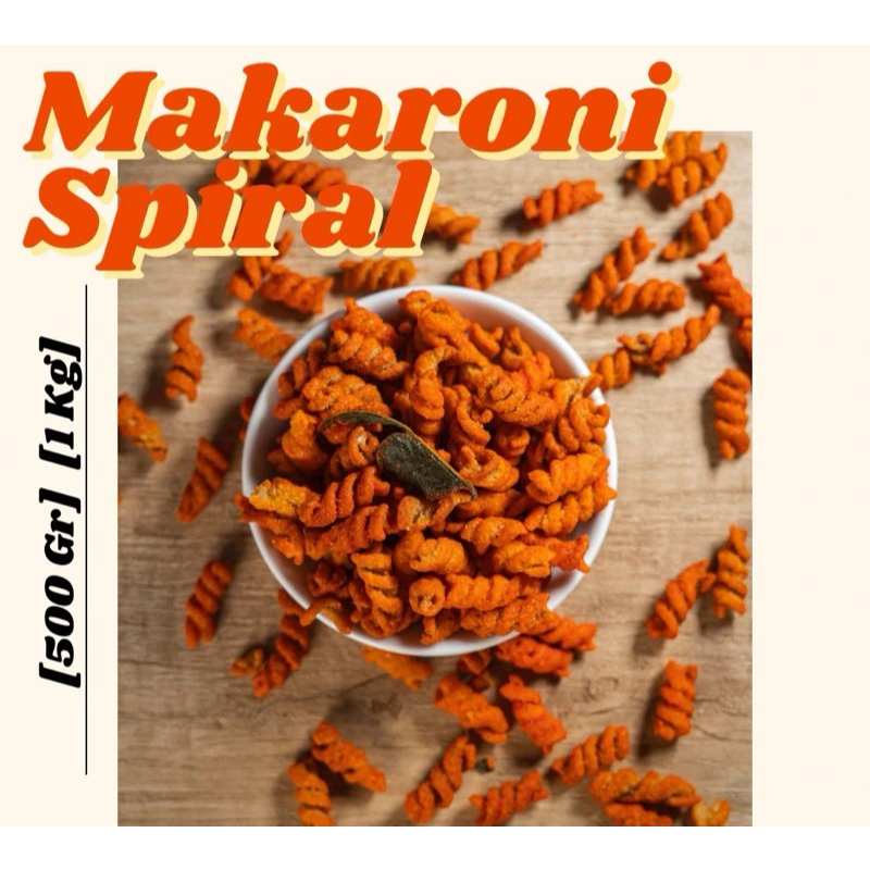 Jual Snack Makaroni Spiral / Macaroni Pedas Snack Kiloan Kriuk, Renyah, & Crunchy 250G | Shopee ...
