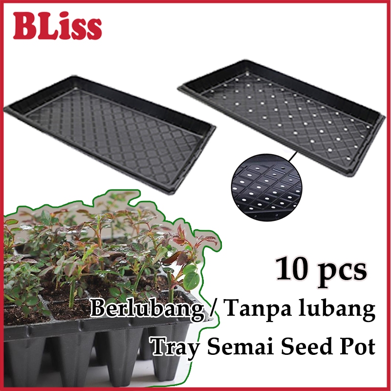 Jual 10pcs Tray Semai Pot Tray Penyemaian Bibit Tanaman 21/32/50/72/105 ...