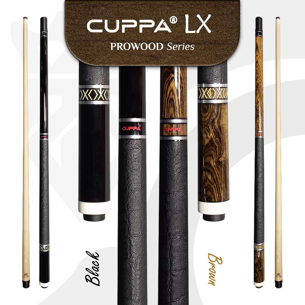 Jual Cuppa LX Prowood Series Premium Low Deflection Play Cue Stick ...