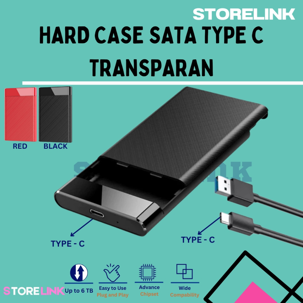 Jual Casing Hardisk Eksternal Sata 2.5" in Type C Enclosure Hardisk Hard Driver Type C Kabel ...