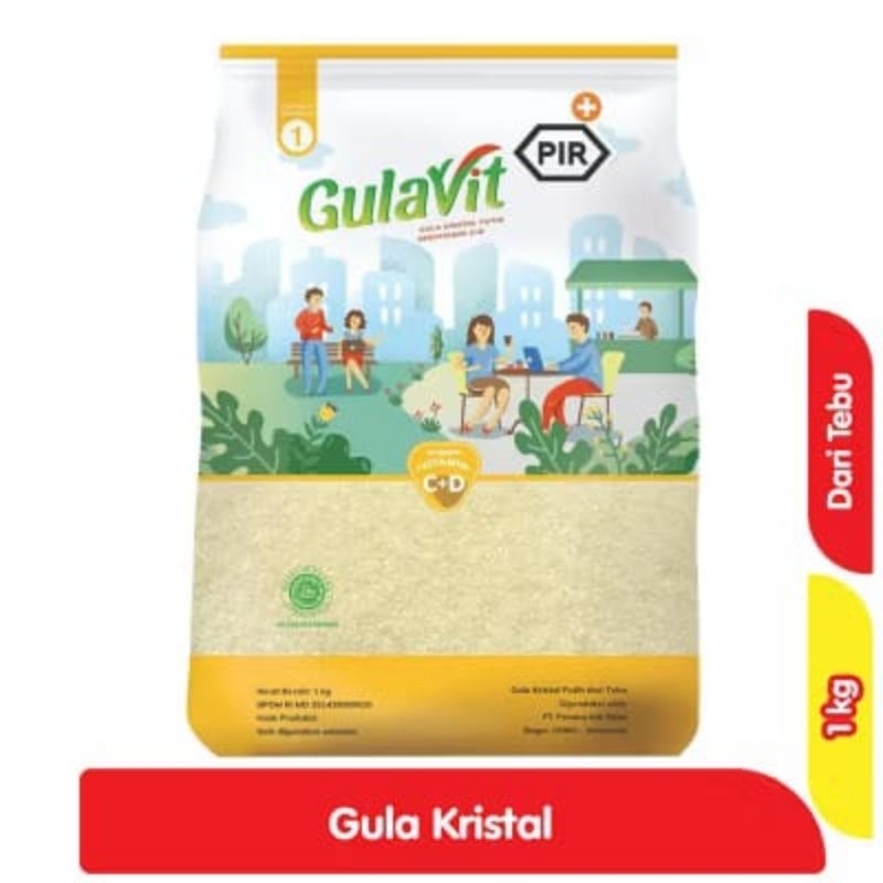 Jual GulaVit Gula pasir kemasan 1000gr (1 kg) | Shopee Indonesia