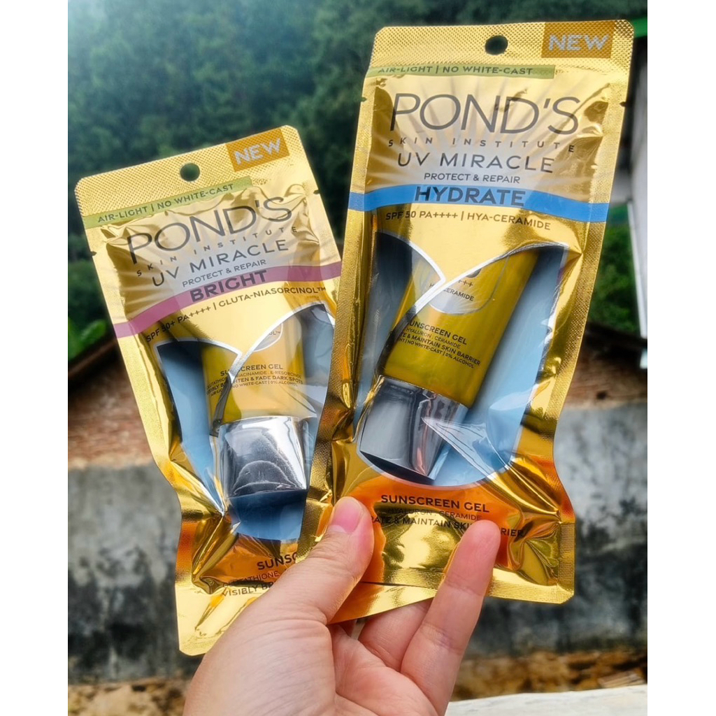 Jual Ponds Sunscreen Gel Uv Miracle bright & Hydrate 15g | Shopee Indonesia