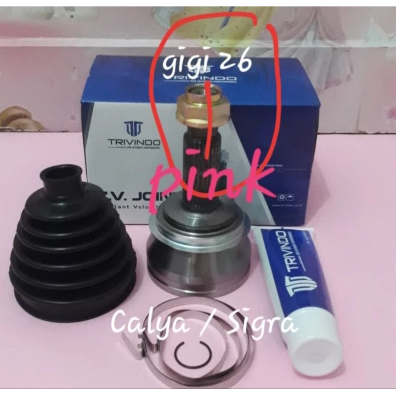Jual Cv Joint Luar As Roda Depan Luar calya sigra 1000cc 1200cc Asli Trivindo | Shopee Indonesia