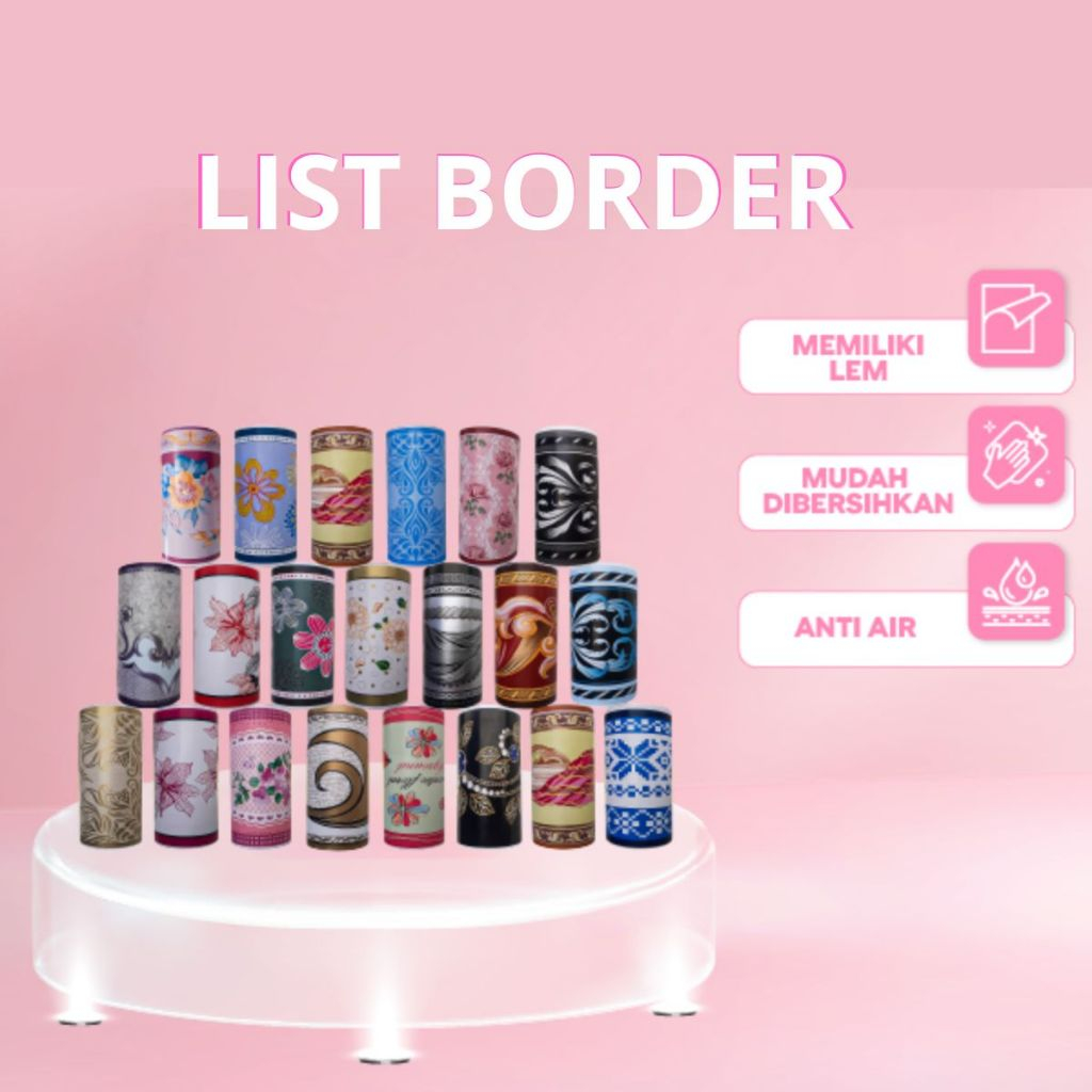 Jual PROMO List Wallpaper List Wall Border Premium Stiker list border ...