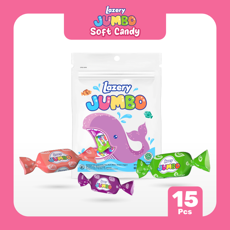 Jual Union - Permen Lazery Jumbo 60 g - Lazery Jumbo Strawberry Melon ...