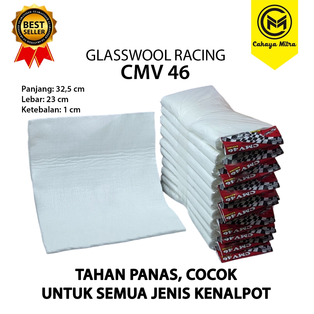 Jual GLASSWOOL Knalpot (PUTIH) PREMIUM Glasswool Gasbull Racing Putih ...