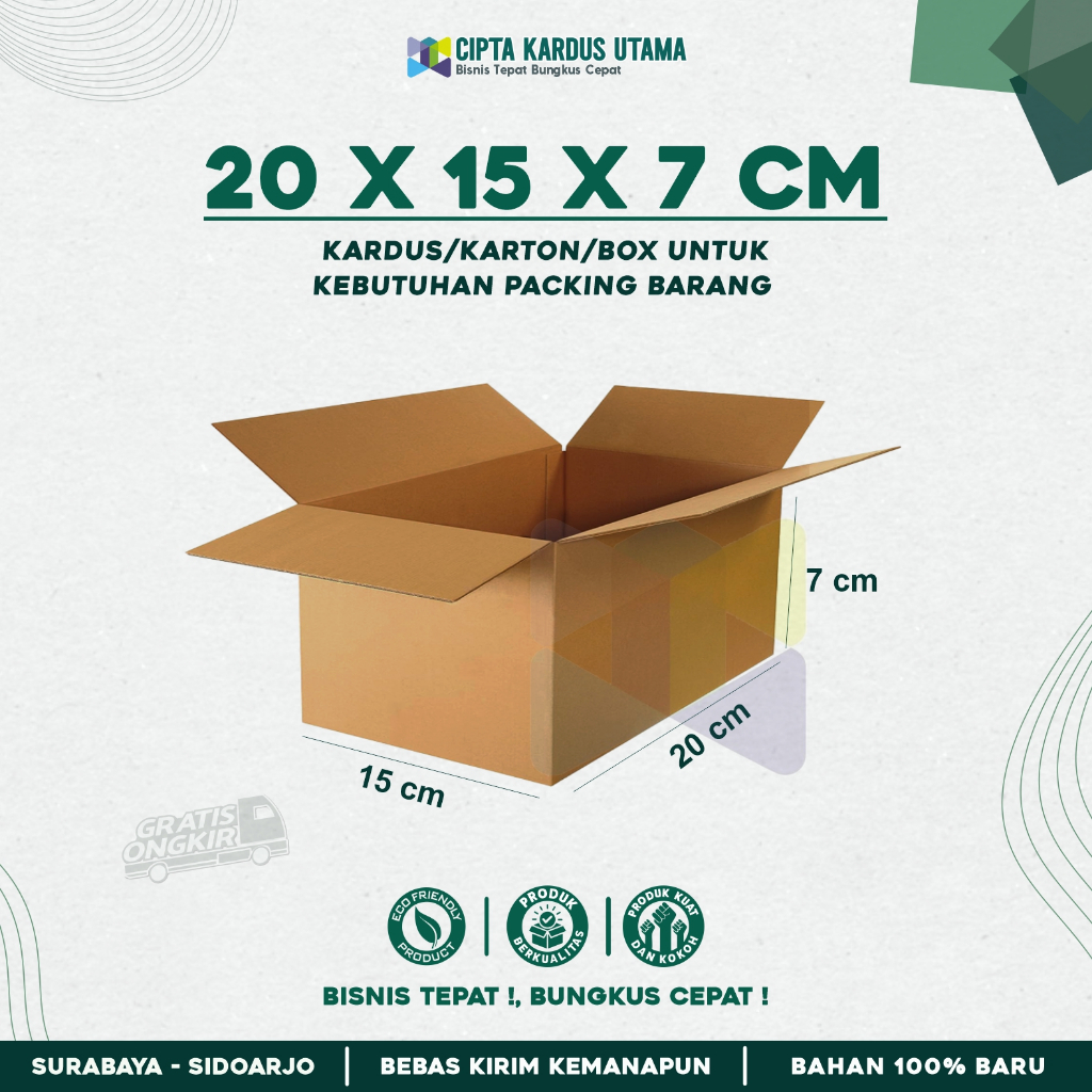 Jual Kardus Packing 20x15x7 | Box Packing | Karton Packing | Shopee ...