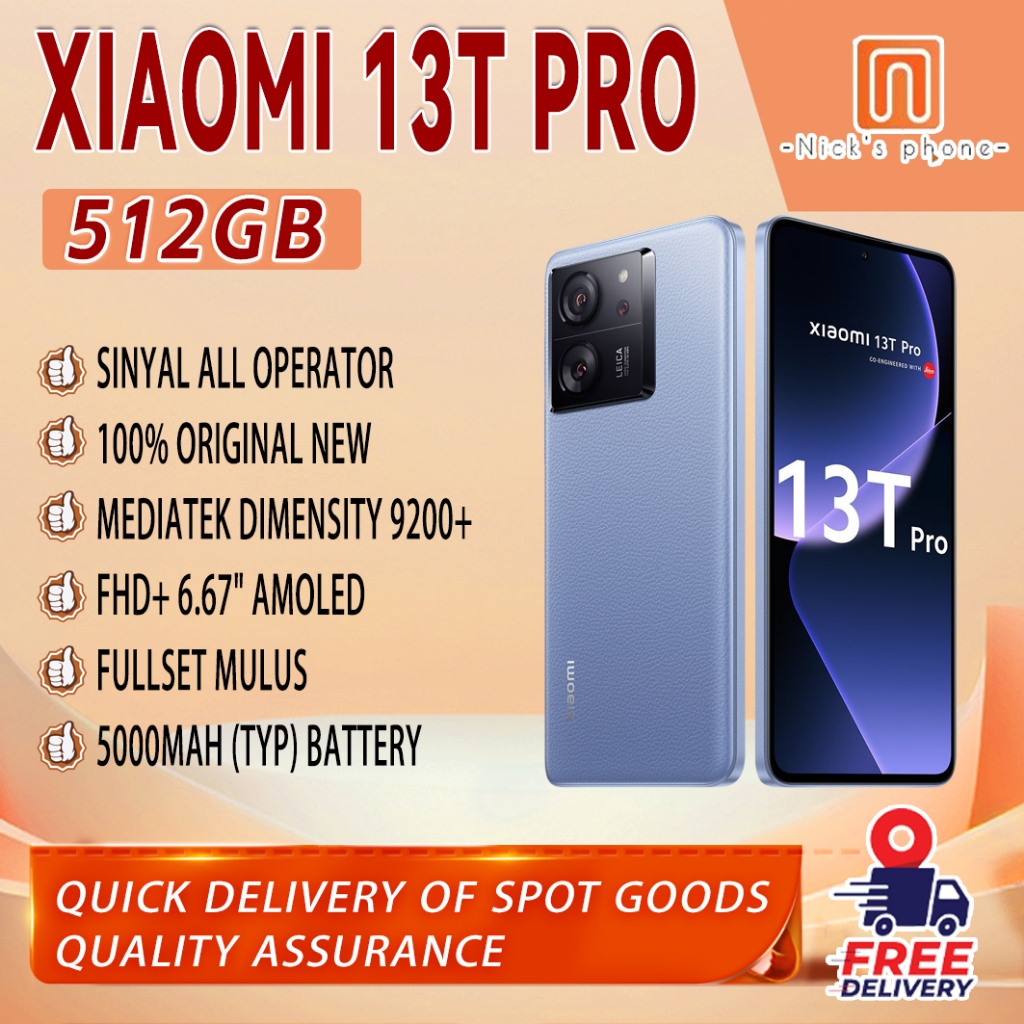 Jual XIAOMI 13T Pro 5G Smartphone Sinyal Permanen RAM 12/512GB NEW ...
