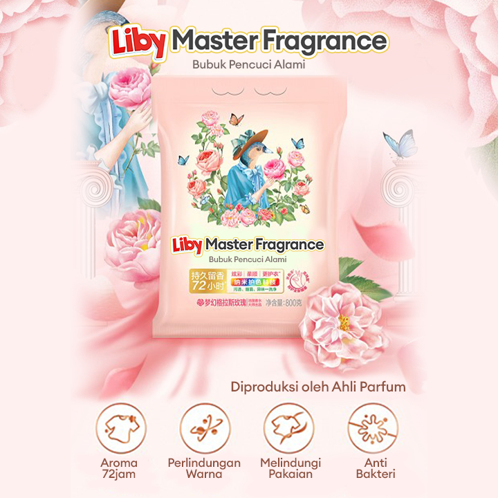 Jual LIBY Deterjen Bubuk Laundry Powder Detergent Pouch (800gr) - Penghilang Noda, Pelindung ...