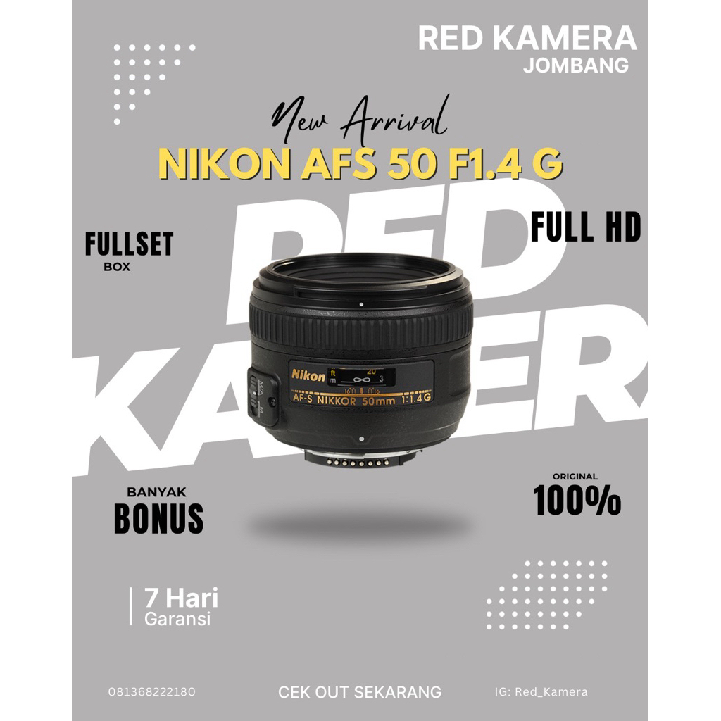 Jual Nikon AFS 50mm F1.4G | Shopee Indonesia