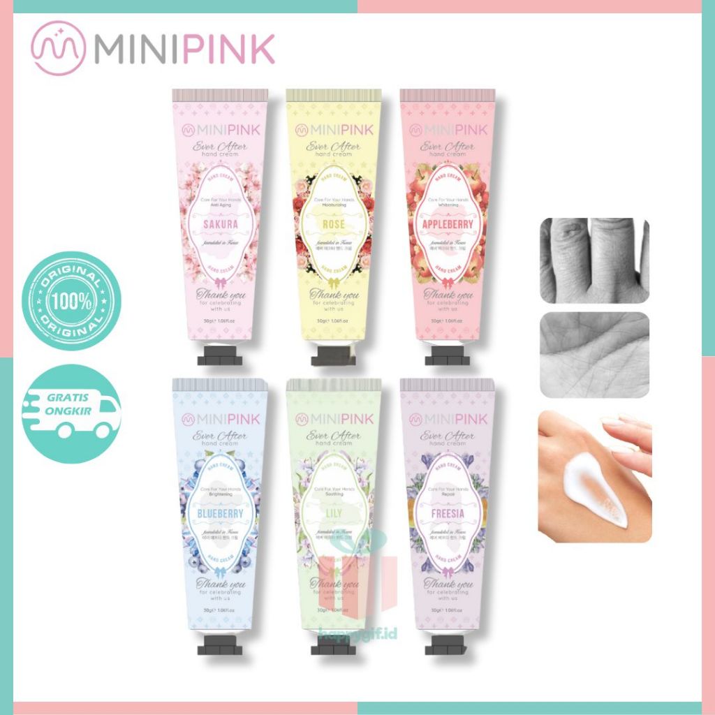 Jual MINIPINK Ever After Hand Cream Fruity Floral Krim Tangan Lotion ...