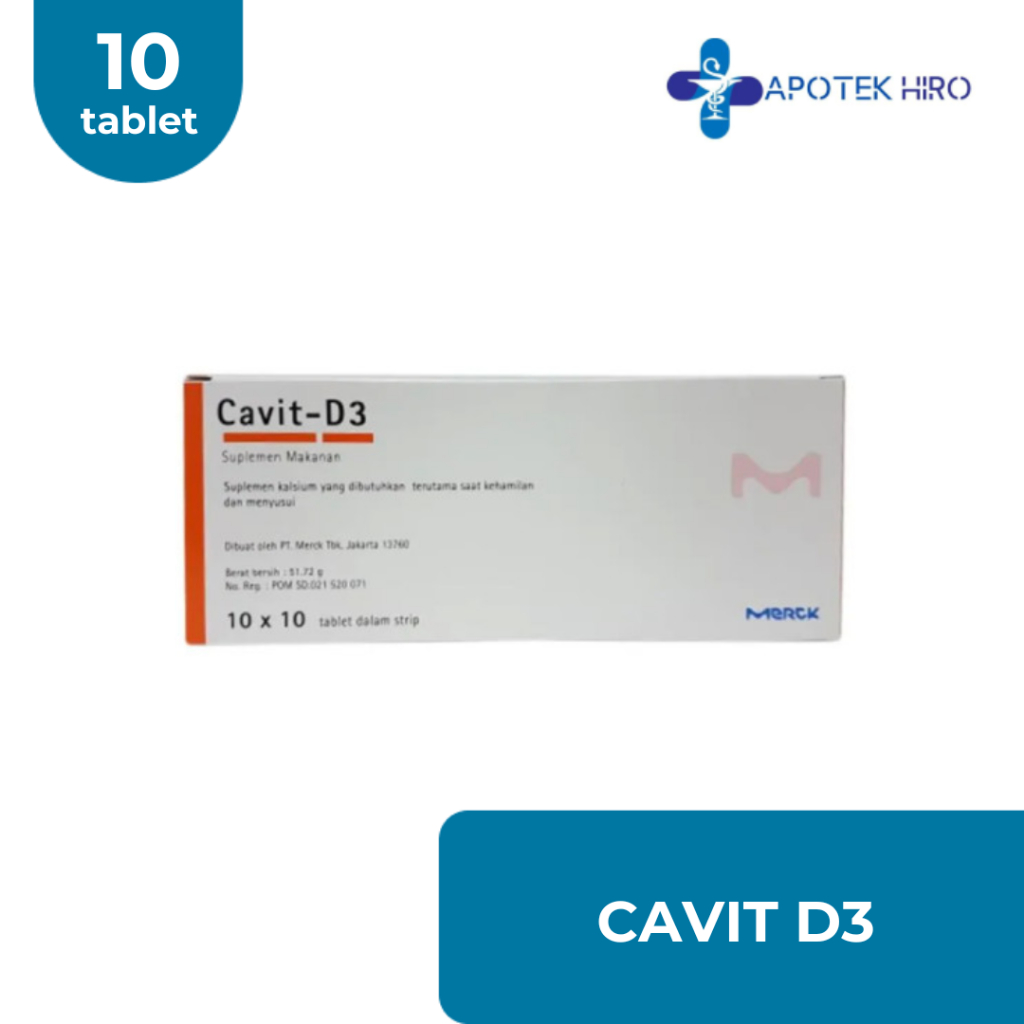 Jual CAVIT D3 - SUPLEMEN KESEHATAN - 1 STRIP ISI 10 TABLET | Shopee Indonesia