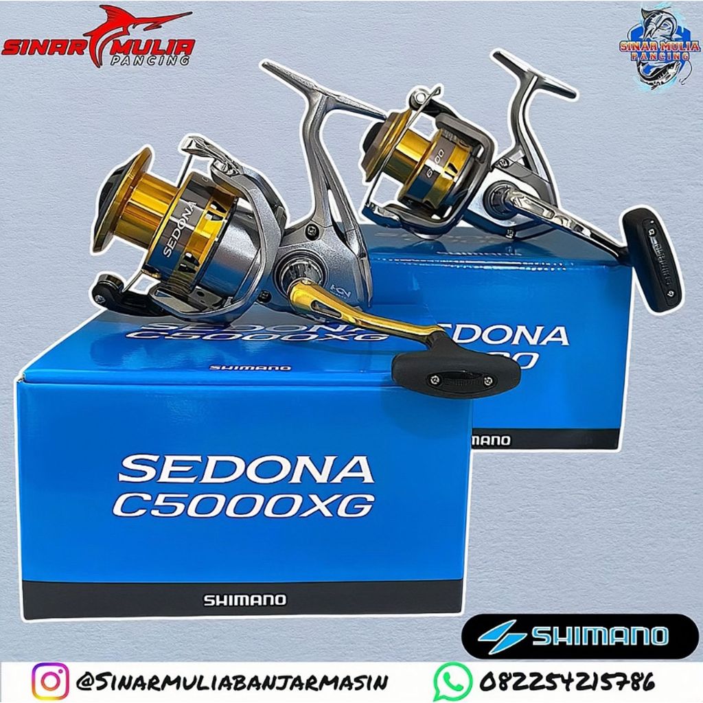 Jual REEL SPINNING SHIMANO SEDONA C5000XG DAN SEDONA 6000 | Shopee ...