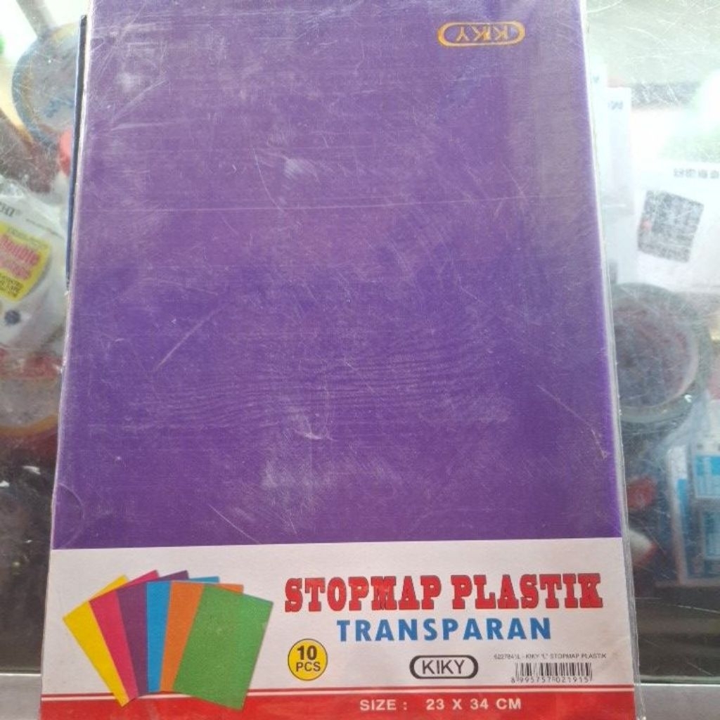 Jual Map L /clear holder /stop map plastik transparan kiky 1pak isi 10 ...
