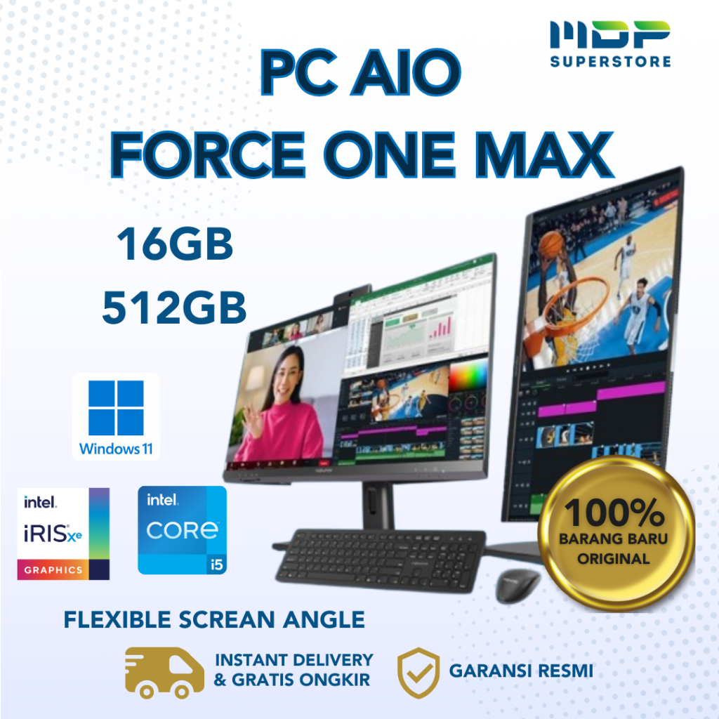 Jual Advan Force One Max All in One PC AIO i5-1240P 16/512GB 27" FHD ...