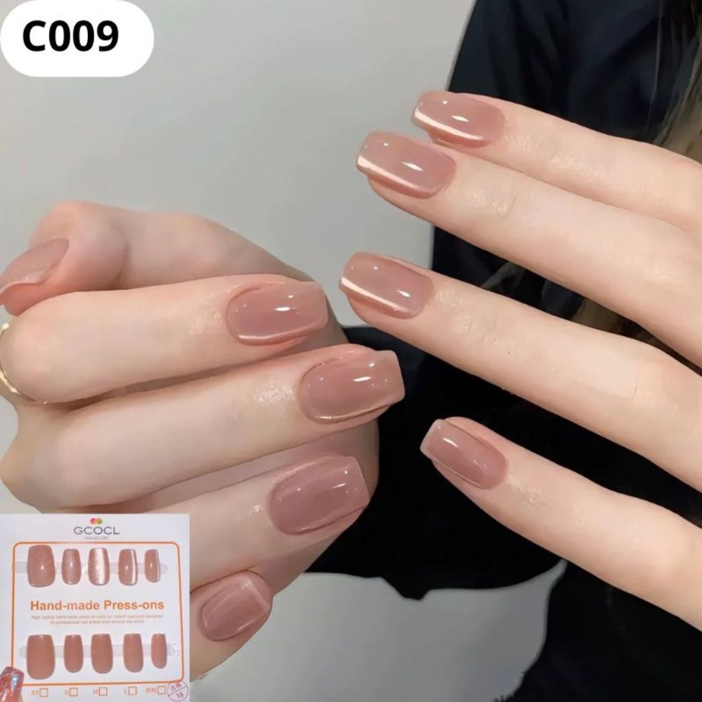 Jual (COD ) (FREE LEM)3D CAT Eye Kuku Palsu Premium Cat Eye/Fake nails ...
